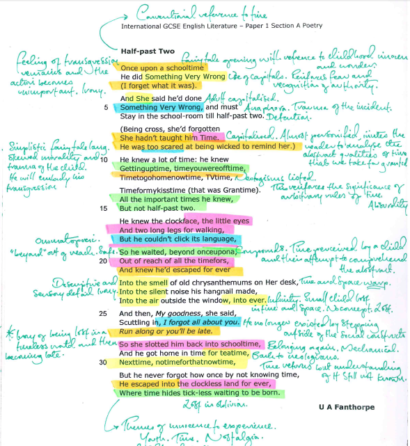 ‘Half-past Two’ by U A Fanthorpe – Awaken English