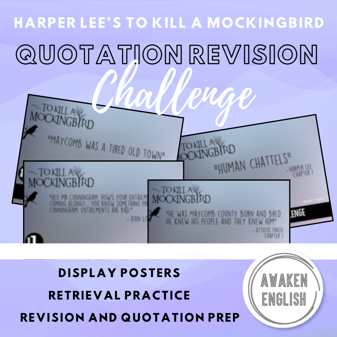 Reflections: To Kill a Mockingbird Quotation Retention Challenge: Week ...