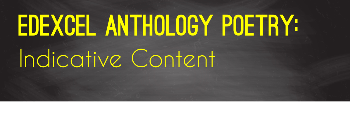 Edexcel Anthology Poetry: Indicative Content – Awaken English
