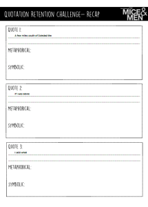 ‘Of Mice and Men’ Quotations – Awaken English