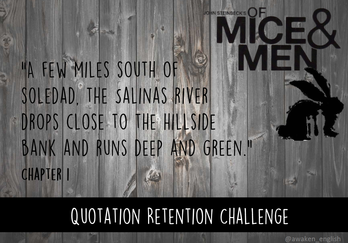 ‘Of Mice and Men’ Quotations – Awaken English