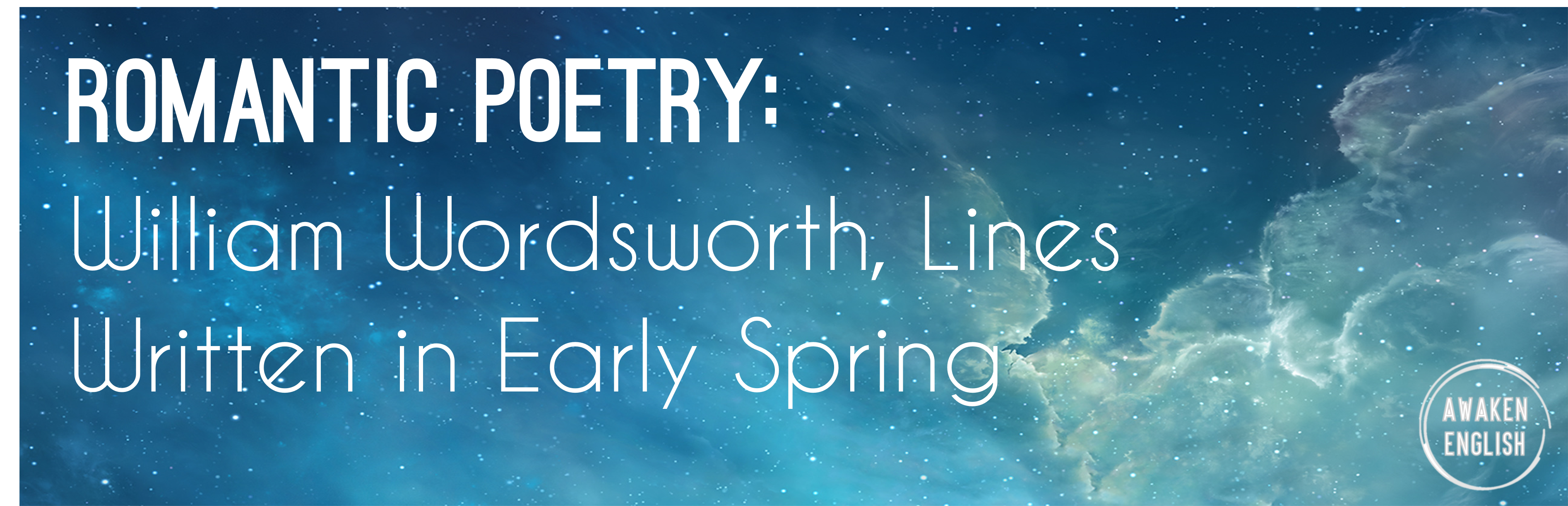 Romantic Poetry – Awaken English