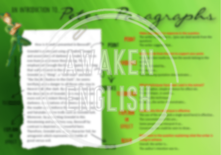 Beowulf: Introduction to PETER Analysis – Awaken English